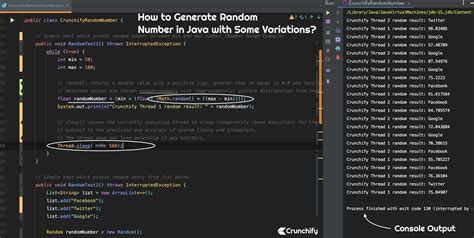 how to generate random number in java with some variations crunchify
