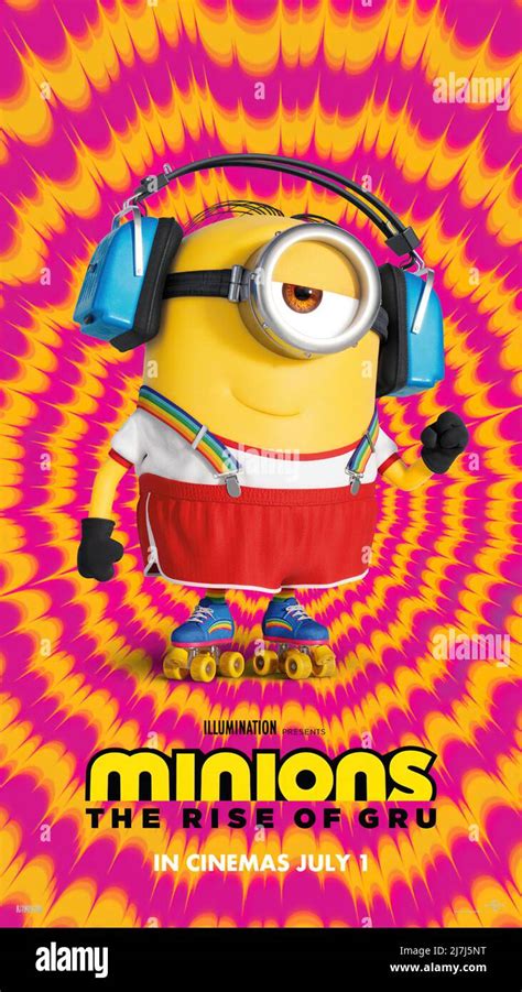 Minions The Rise Of Gru Aka Minions 2 The Rise Of Gru Character Poster Stuart Voice