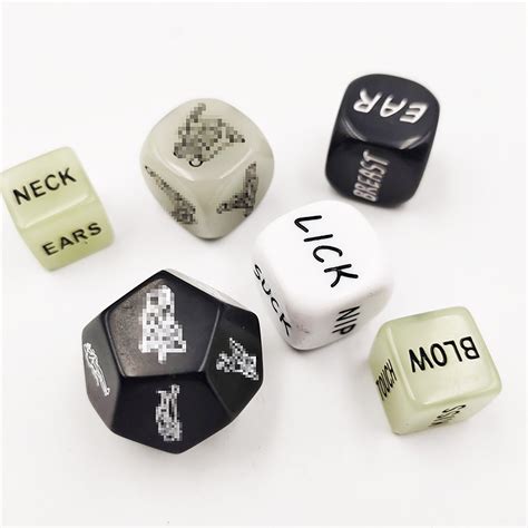 6pcs Naughty Dice Setglow Fun Diceadult Dicegame Dice For Etsy