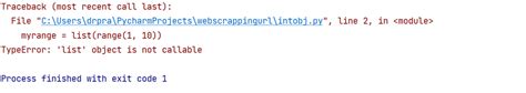 TypeError List Object Is Not Callable CopyAssignment