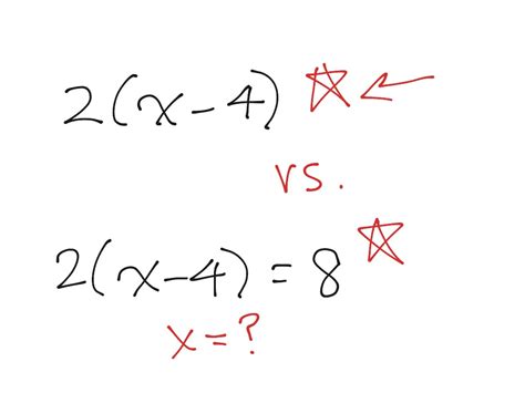 Expression Vs Equation Math Algebra ShowMe