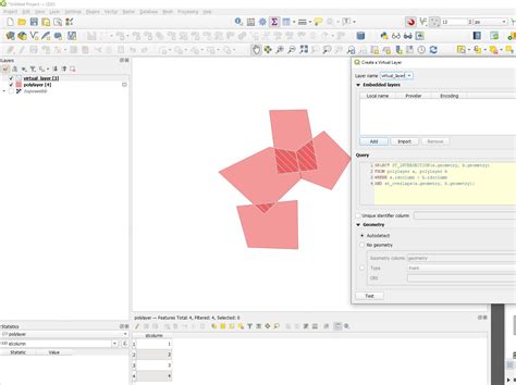 Extracting Overlapping Polygons Within Same Layer In QGIS Geographic