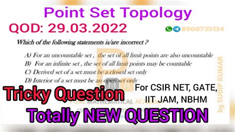 csir net gate iit jam real analysis solution qod 29 03 2022 nbhm pure mathematical