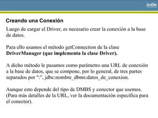 ES Conectividad De Java A Base De Datos Jdbc PPT