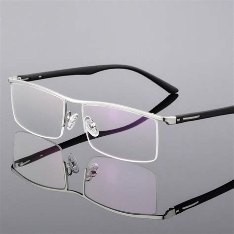 Reven Jate P8831 Unisex Half Rim Alloy Front Rim Flexible Plastic Tr 90 Temple Legs Eyeglasses