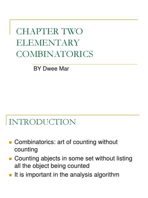 chapter two combinatorics pdf permutation discrete mathematics