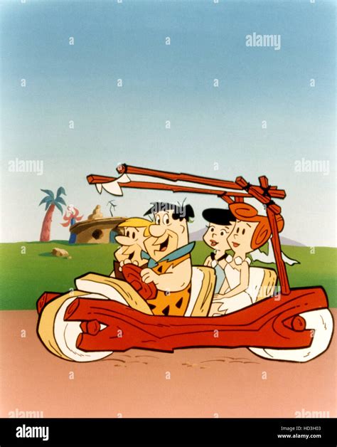 The Flintstones From Left Barney Rubble Fred Flintstone Betty Rubble Wilma Flintstone