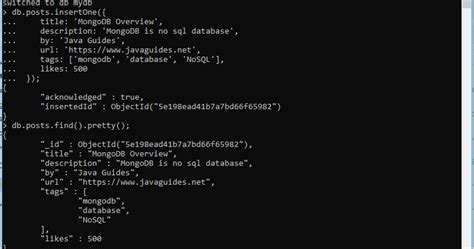 mongodb insert document