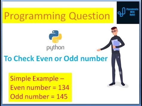 To Check Even Or Odd Number Using Python Programming Questions