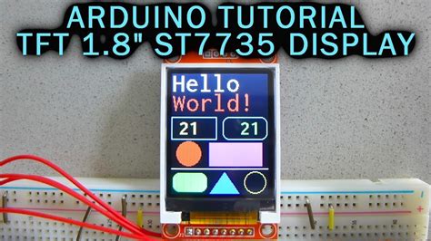 Arduino Tutorial 1 8 TFT Color Display ST7735 128x160 YouTube