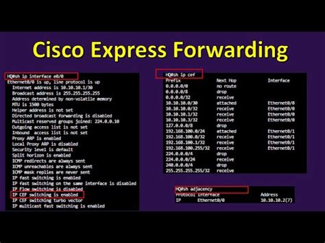 Cisco Expres Forwarding Demo Lab CCNA CCNP Study YouTube
