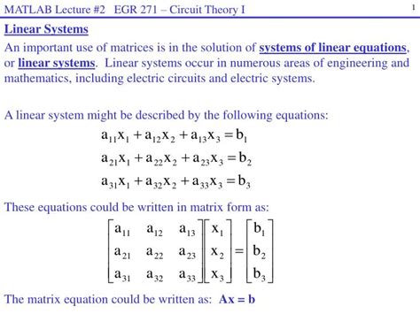how to solve system of linear equation using matlab tessshebaylo