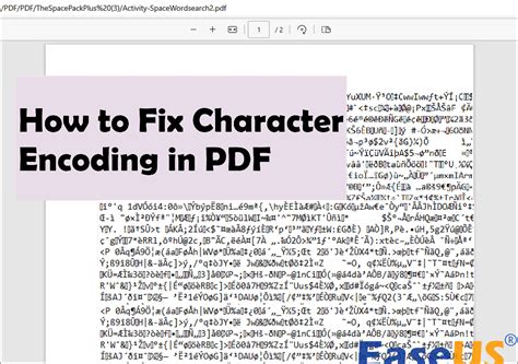 how to fix character encoding in pdf 5 solutions easeus