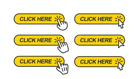Click Here Mouse Cursors Set Stock Illustrations 81 Click Here Mouse
