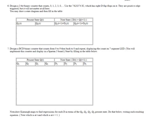 solved 6 design a 2 bit binary counter that counts 0 1