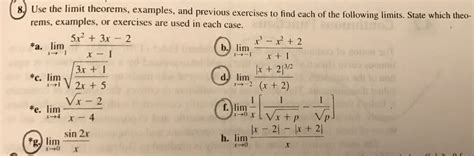 solved use the limit theorems examples and previous