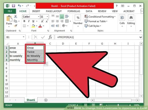 4 Ways To Change From Lowercase To Uppercase In Excel WikiHow