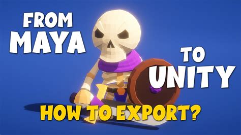 maya to unity export tutorial youtube
