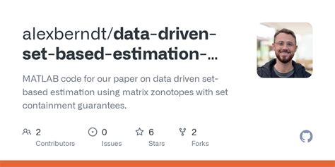 github alexberndt data driven set based estimation zonotopes matlab code for our paper on