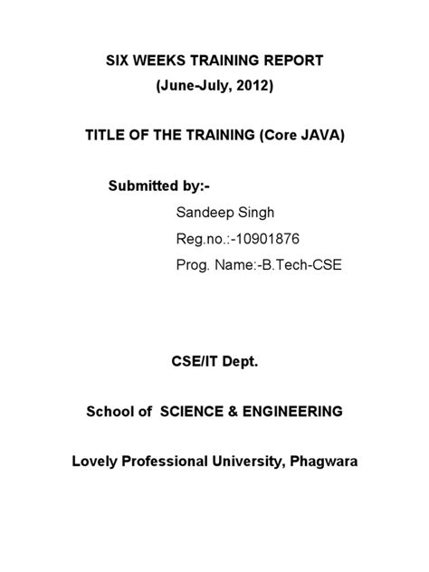 core java report pdf java virtual machine constructor object oriented programming