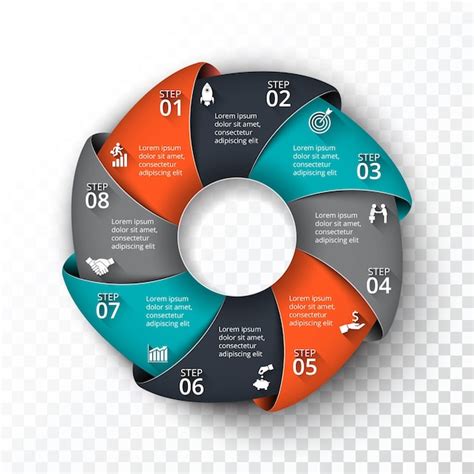 Premium Vector Vector Circle Infographic Template For Cycle Diagram