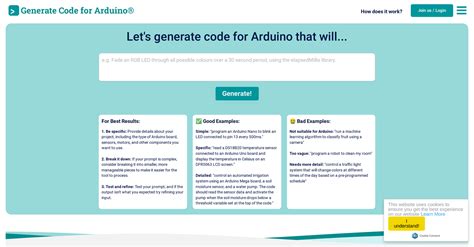 Duino Code Generator Arduino Coding AI Database