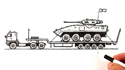 How To Draw A Military Vehicles YouTube