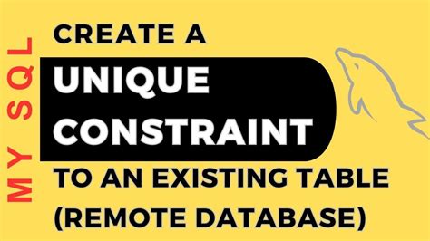 mysql phpmyadmin 4 5 1 add unique constraint to existing column youtube