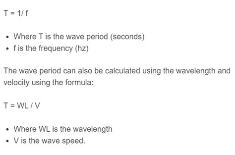 How To Calculate Wave Period