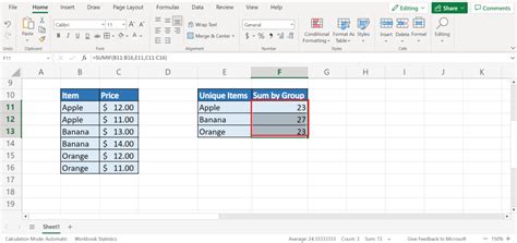 How To Calculate Sum By Group In Excel Sheetaki