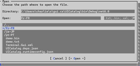 file dialogs re implement using `treeview` `listview` etc · issue 2150 · gui cs terminal