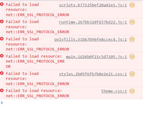 Windows Net ERR SSL PROTOCOL ERROR On An Angular Application