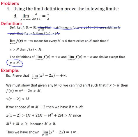 solved problem 4 using the limit defintion prove the