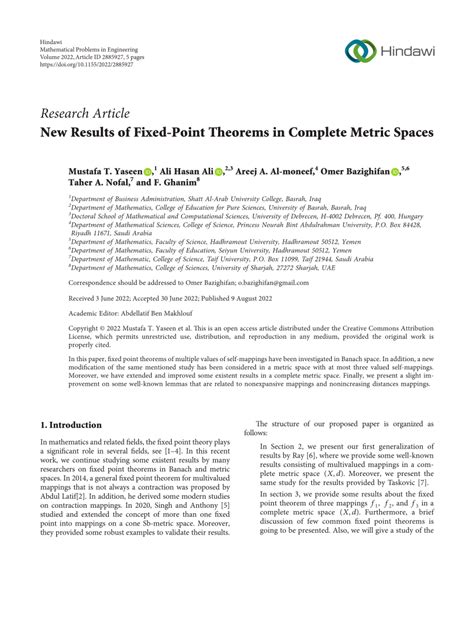 pdf new results of fixed point theorems in complete metric spaces