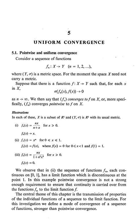 burkill chapter 5 ~5 uniform convergence 5 pointwise and uniform convergence consider a