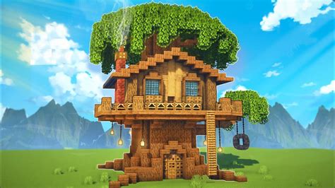 Minecraft How To Build A Treehouse Tutorial Easy YouTube
