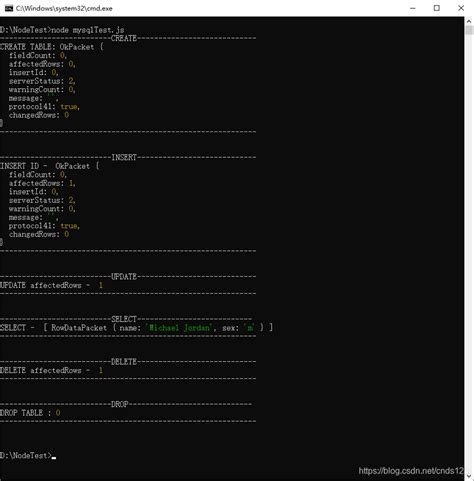 nodejs操作mysql数据库详解 node安装的mysql和直接安装mysql的区别 csdn博客