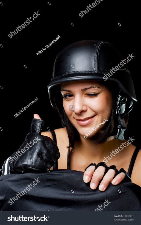 Beautiful Girl Us Armystyle Motorcycle Helmet Ảnh Có Sẵn Chỉnh Sửa Ngay 23997712