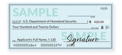 Paying Uscis Fees Personal Check Example 1 SimpleCitizen