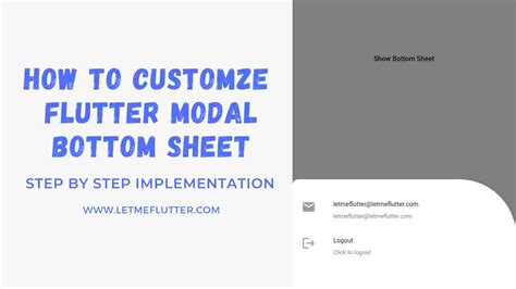 Solved How To Customize Flutter Modal Bottom Sheet Let Me Flutter