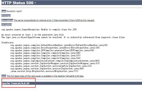 Maven Web Org Apache Jasper Jasperexception Unable To