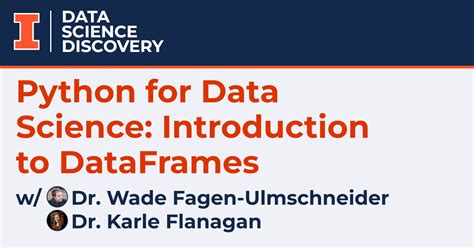 python for data science introduction to dataframes data science discovery