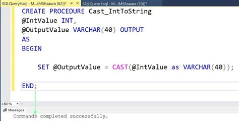 Convert Int To String In Stored Procedure In Sql Server Sql Server Guides