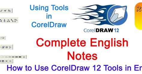 How To Use CorelDraw 12 Toolbox Complete English Notes Uses Of All