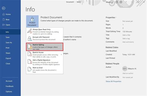 How To Restrict Document Editing In Microsoft Office Windows Central