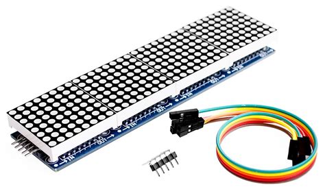 32x8 led dot matrix with max7219 using arduino leets academy