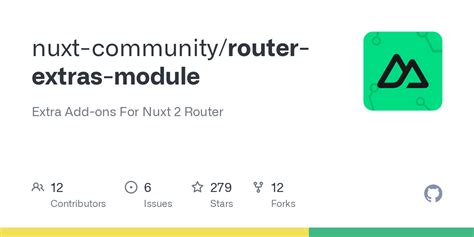 GitHub Nuxt Community Router Extras Module Extra Add Ons For Nuxt Router