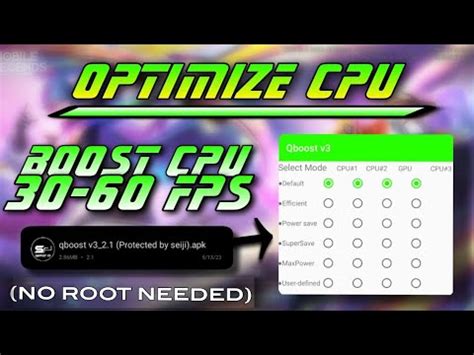How To Fix Fps Drop In Any Mobile Games Using Qboost How To 60 Fps