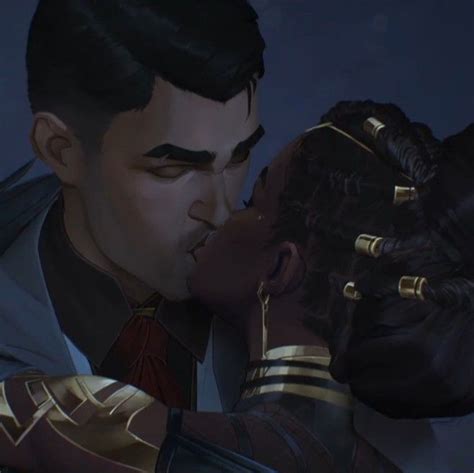 An Animated Image Of Two People Kissing Each Other