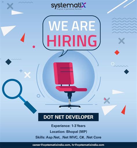 hiring for the position of dot net developer job opening development job posting